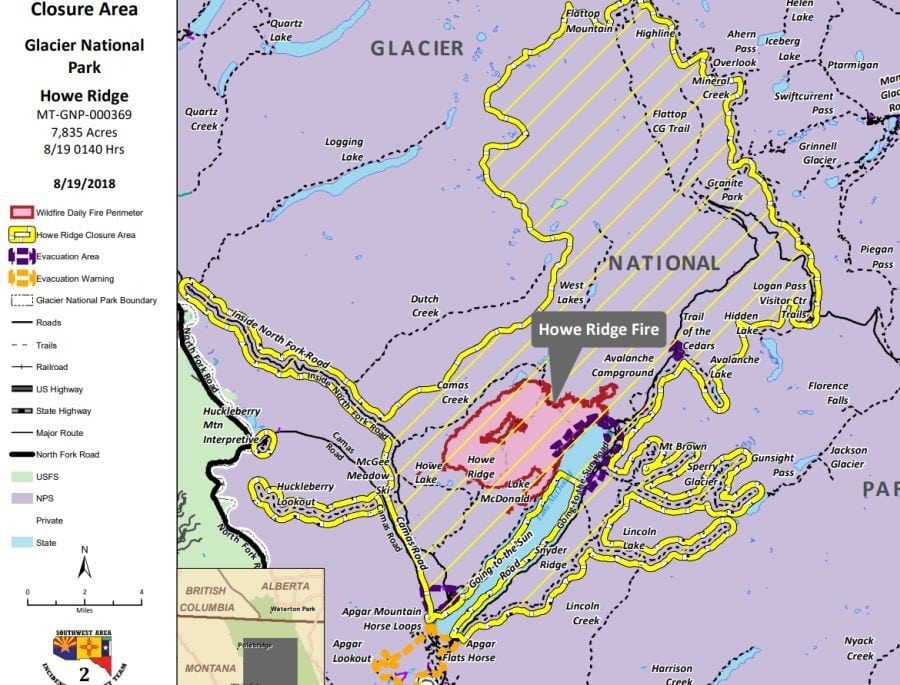 Howe Ridge Fire holds steady, evacuations remain in place