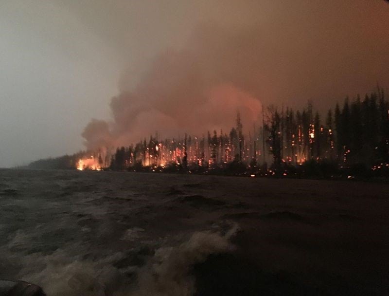 Howe Ridge Fire holds steady, evacuations remain in place