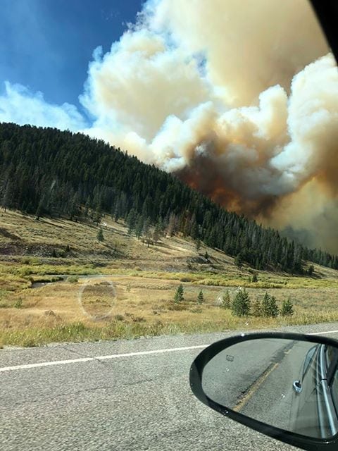 Bacon Rind Fire flares up with windy, dry conditions